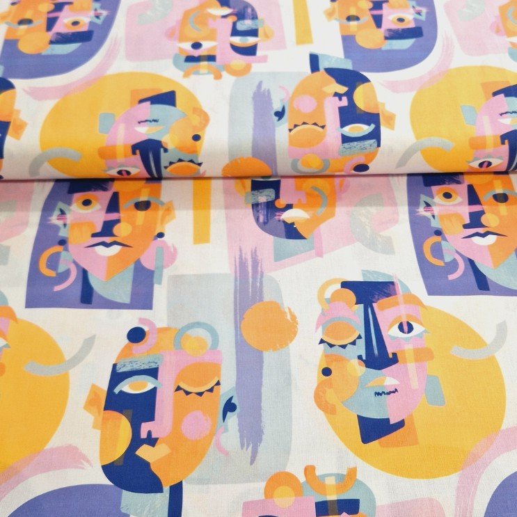 100% Cotton Print - Face – The Fabric Counter