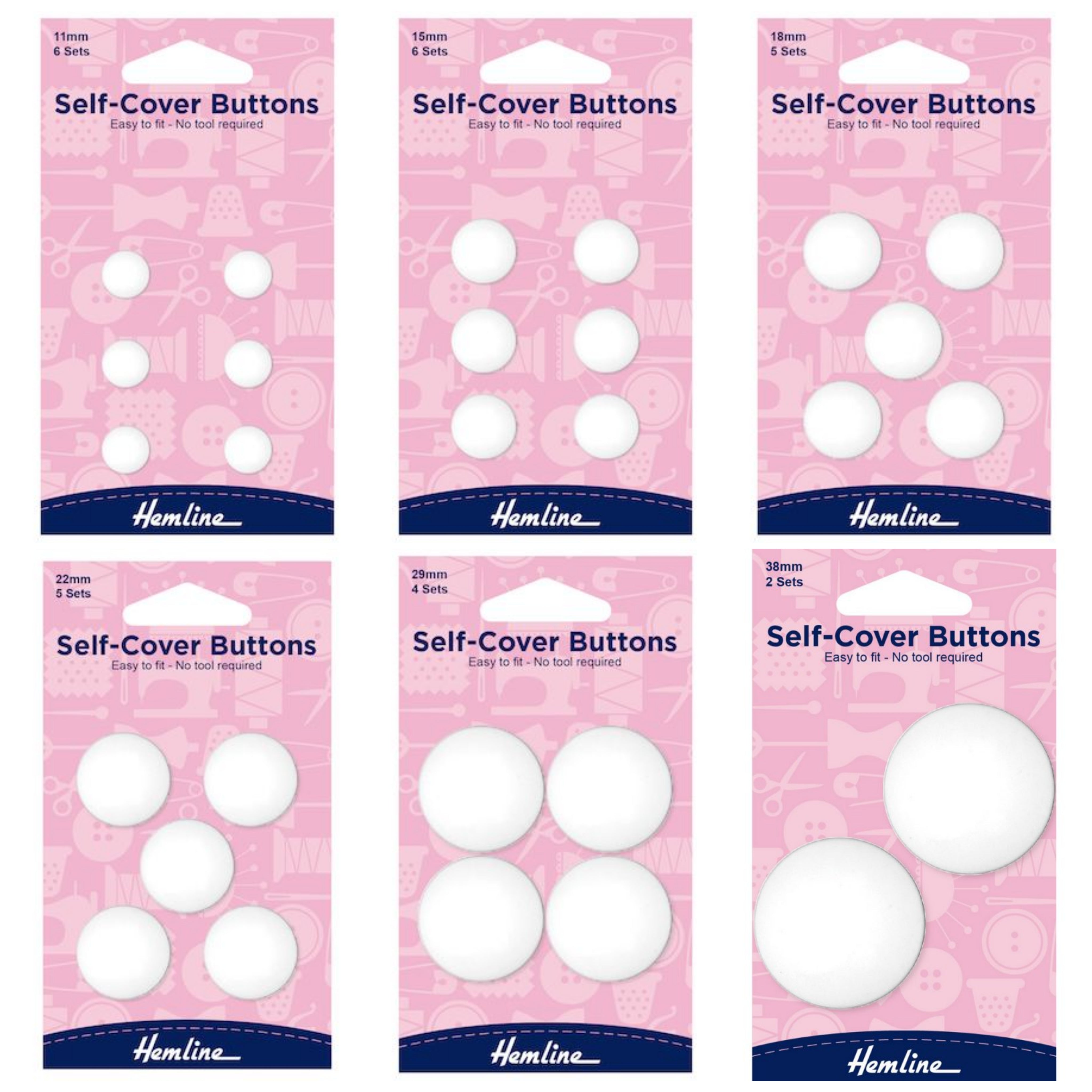 Self Cover Buttons (Various Sizes) – The Fabric Counter