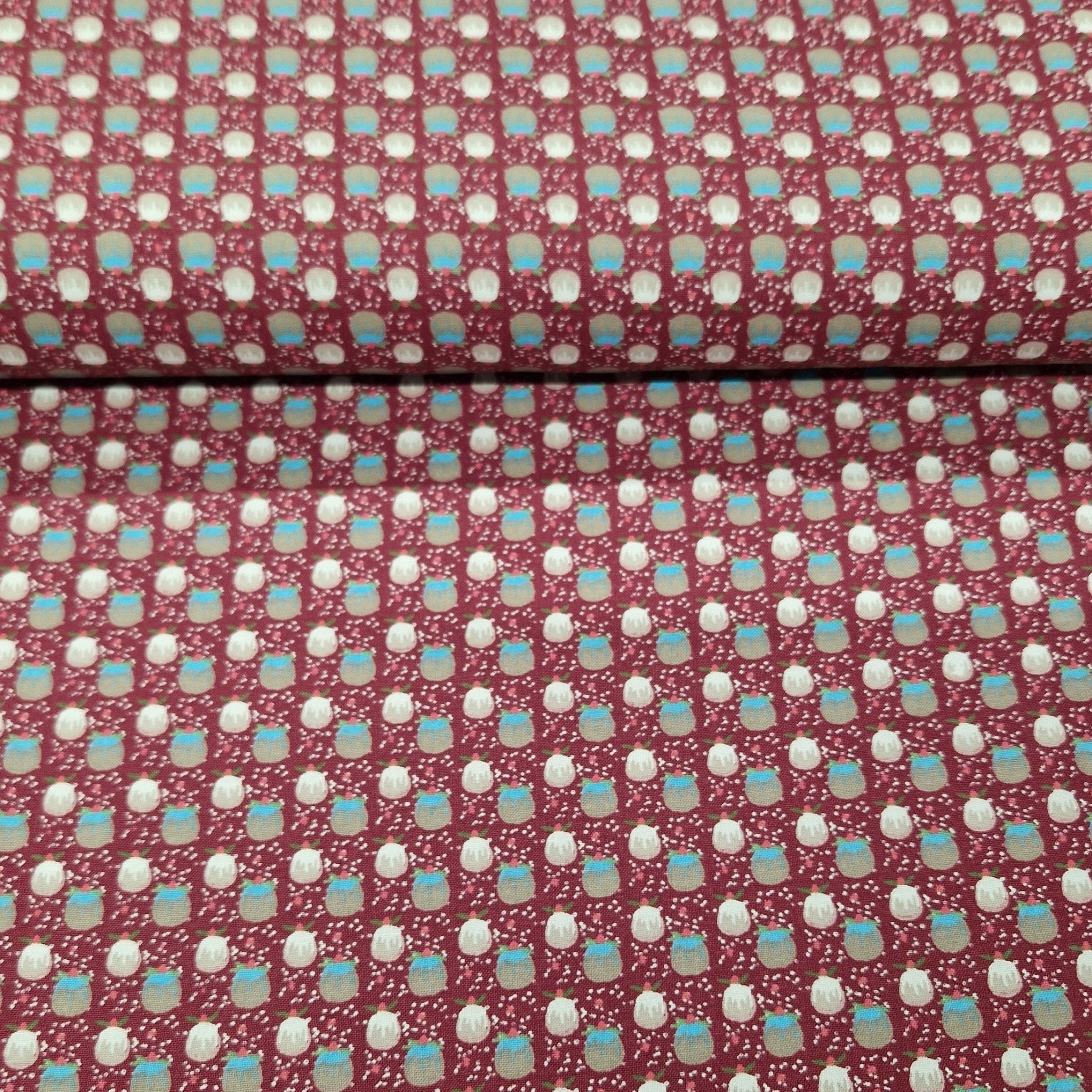 Christmas Cotton Print - Christmas Puddings – The Fabric Counter