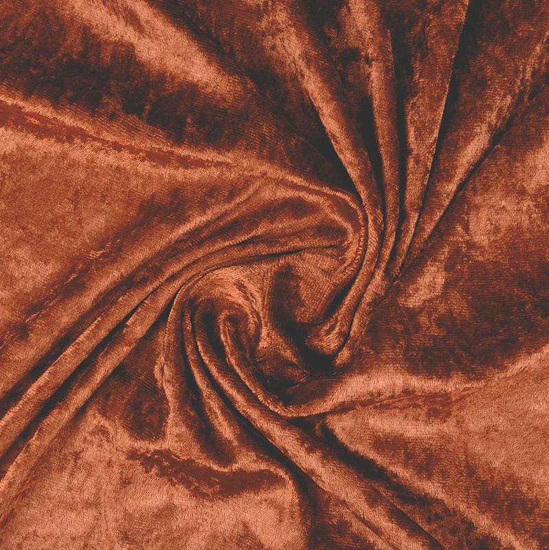 Crushed Velvet Rust – The Fabric Counter