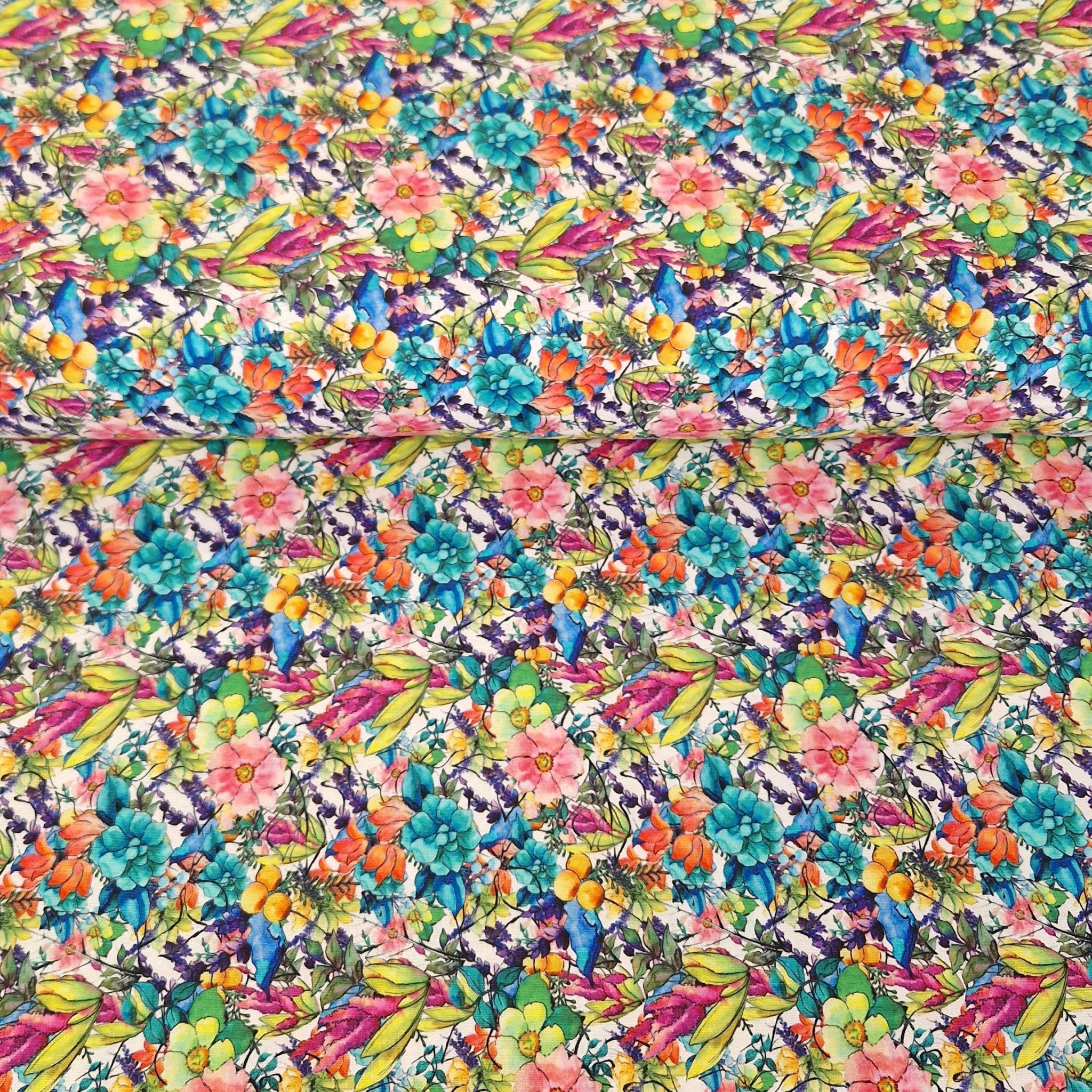 Digital Cotton Print - Floral – The Fabric Counter