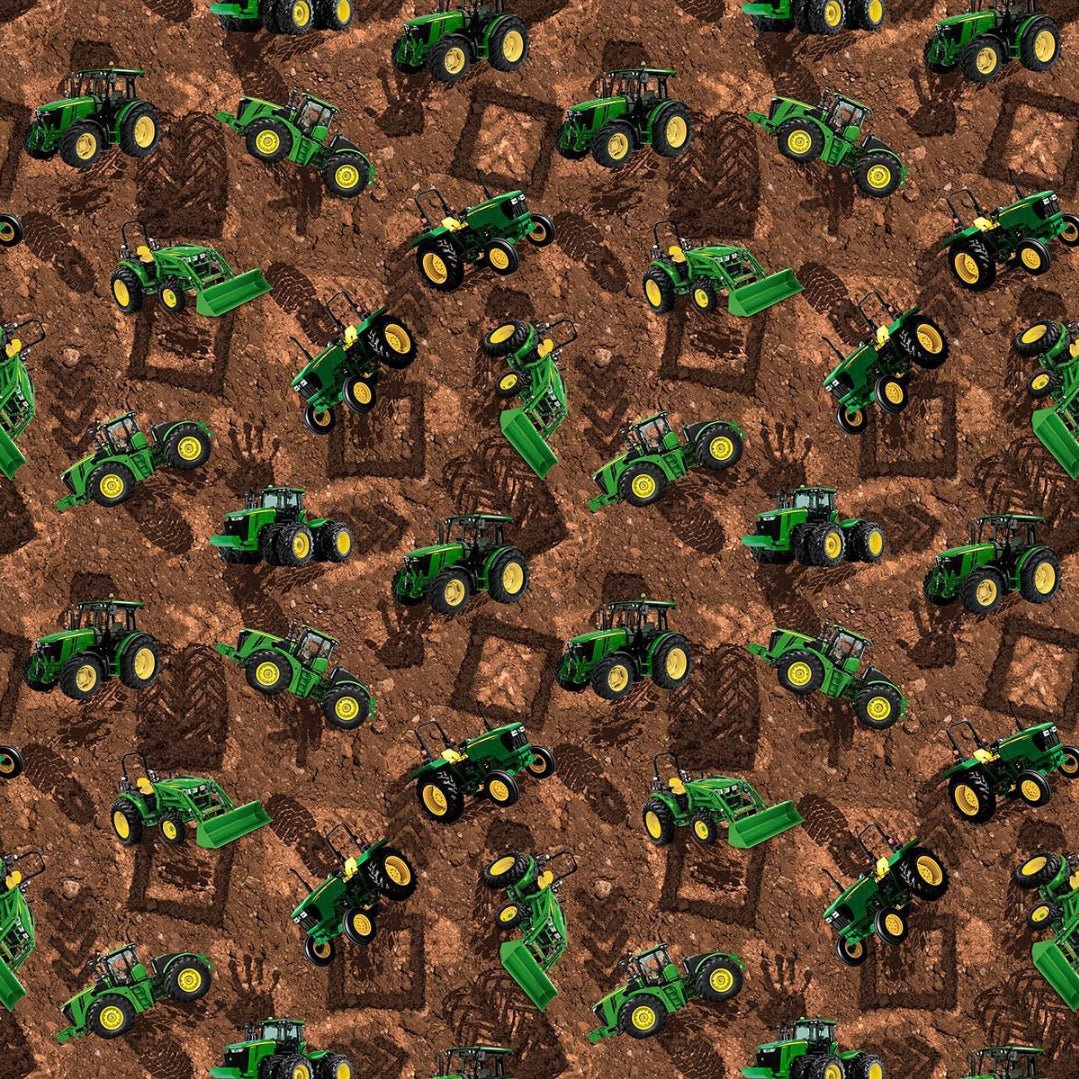 Digital Cotton Print - Tractor & Digger – The Fabric Counter