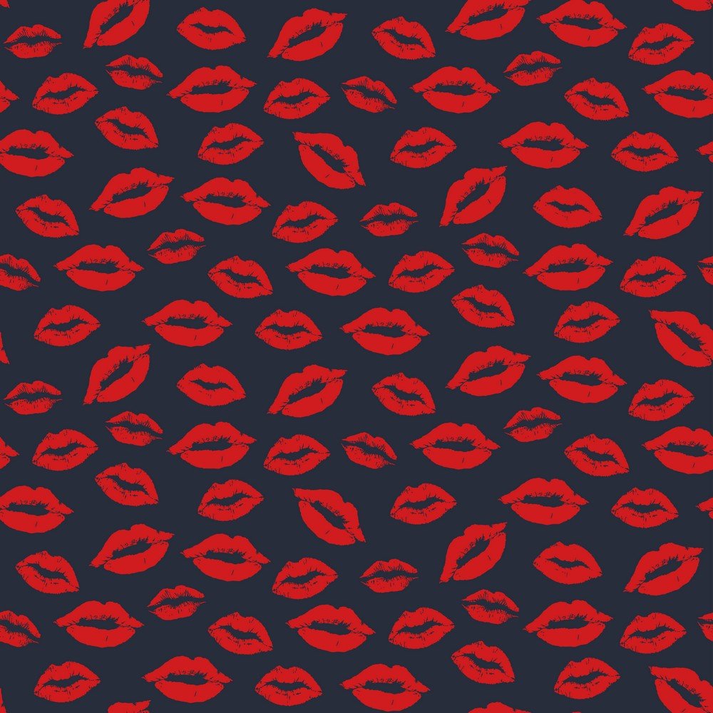 Lips - Cotton Print – The Fabric Counter