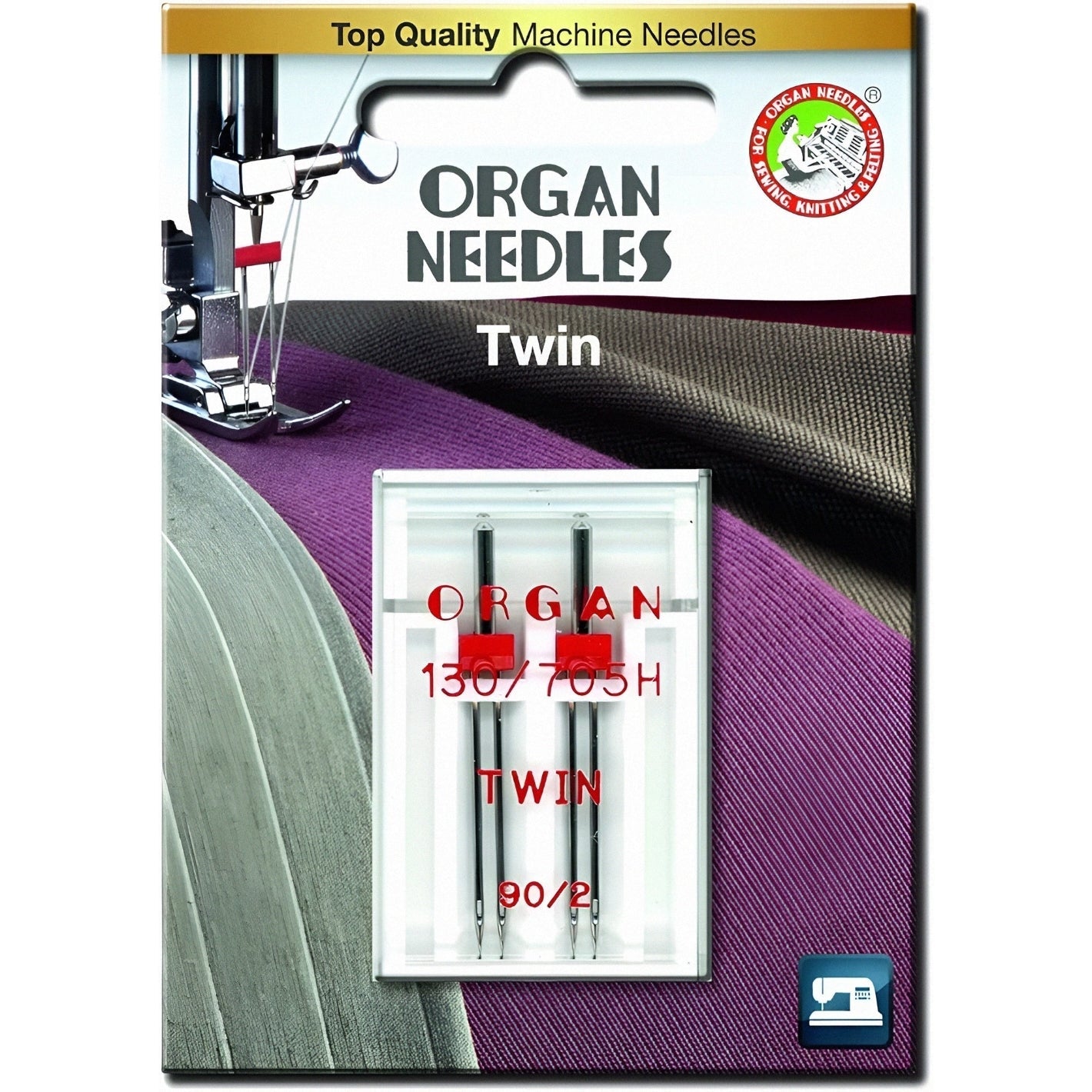 Organ Sewing Machine Twin Needles Size 90/2 – The Fabric Counter