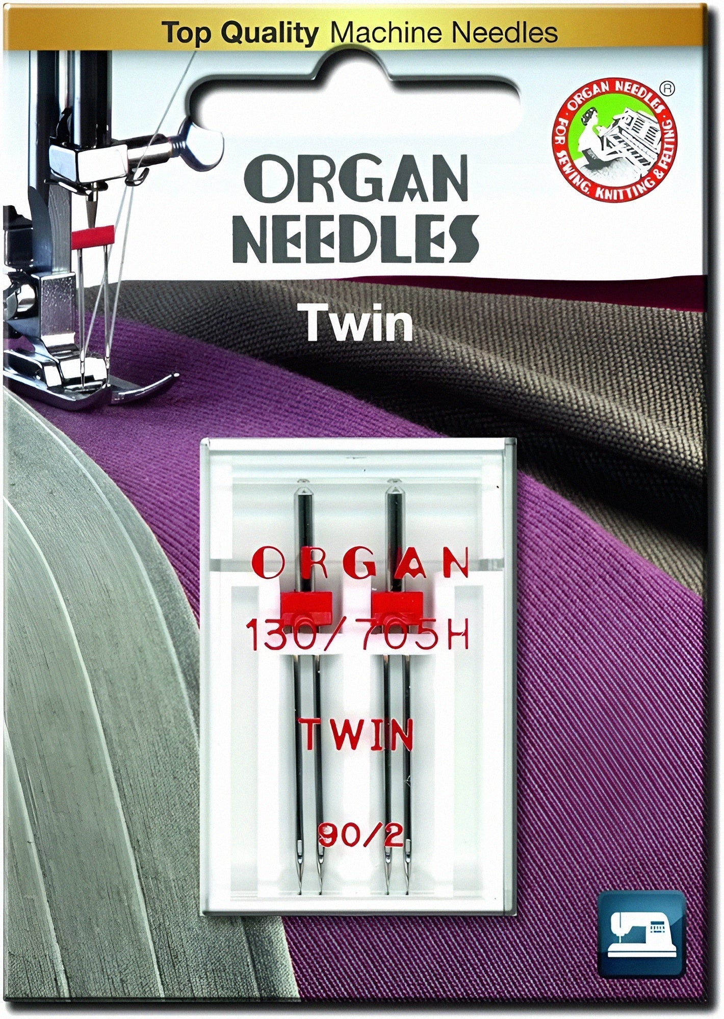 Organ Sewing Machine Twin Needles Size 90/2 – The Fabric Counter